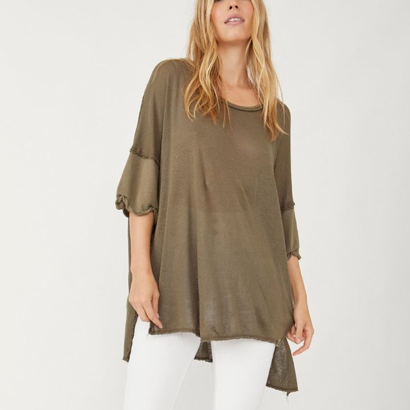 Free People | Tops | Last Chance Nwt Free People Diego Tee Army | Poshmark